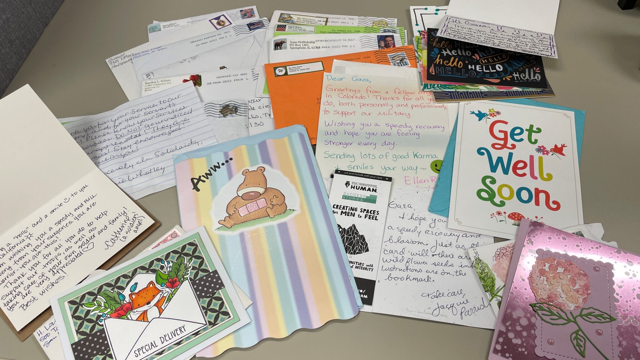 Writing to troops and Veterans - Soldiers' Angels