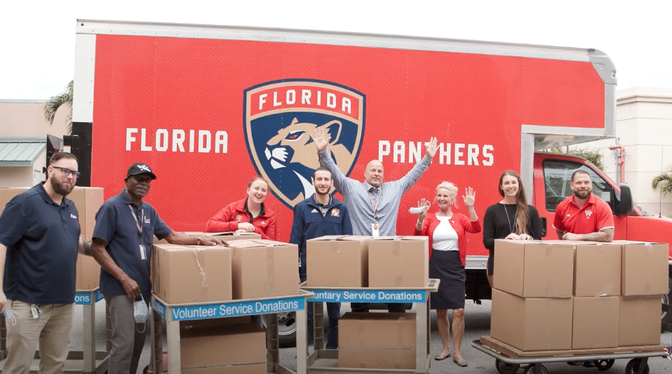 Florida Panthers Pack Hygiene Kits for Soldiers' Angels - Soldiers' Angels