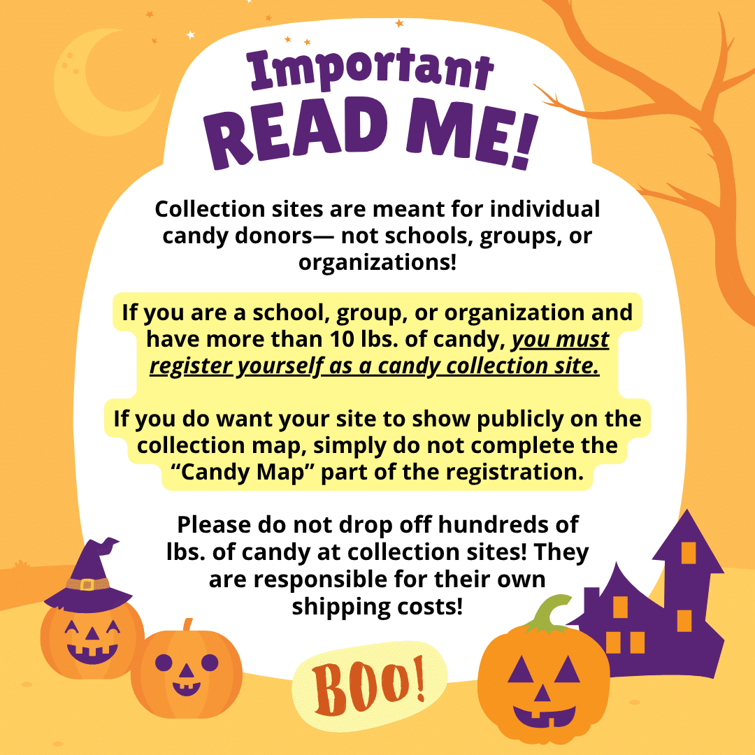 Treats for Troops Halloween Candy Collection - Soldiers' Angels